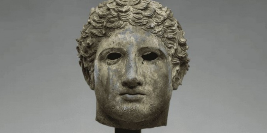 Another bronze statue head smuggled from the ancient city of Boubon ...